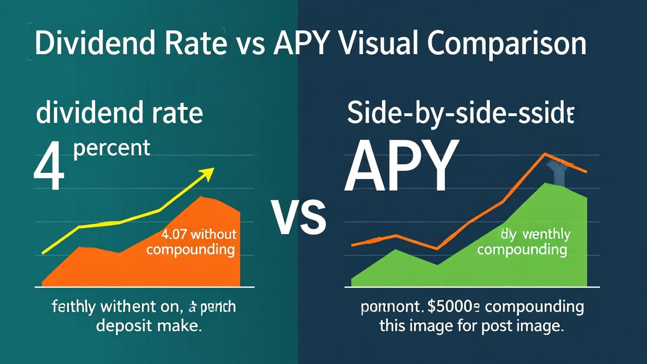 Dividend Rate vs APY: Key Differences Explained Simply